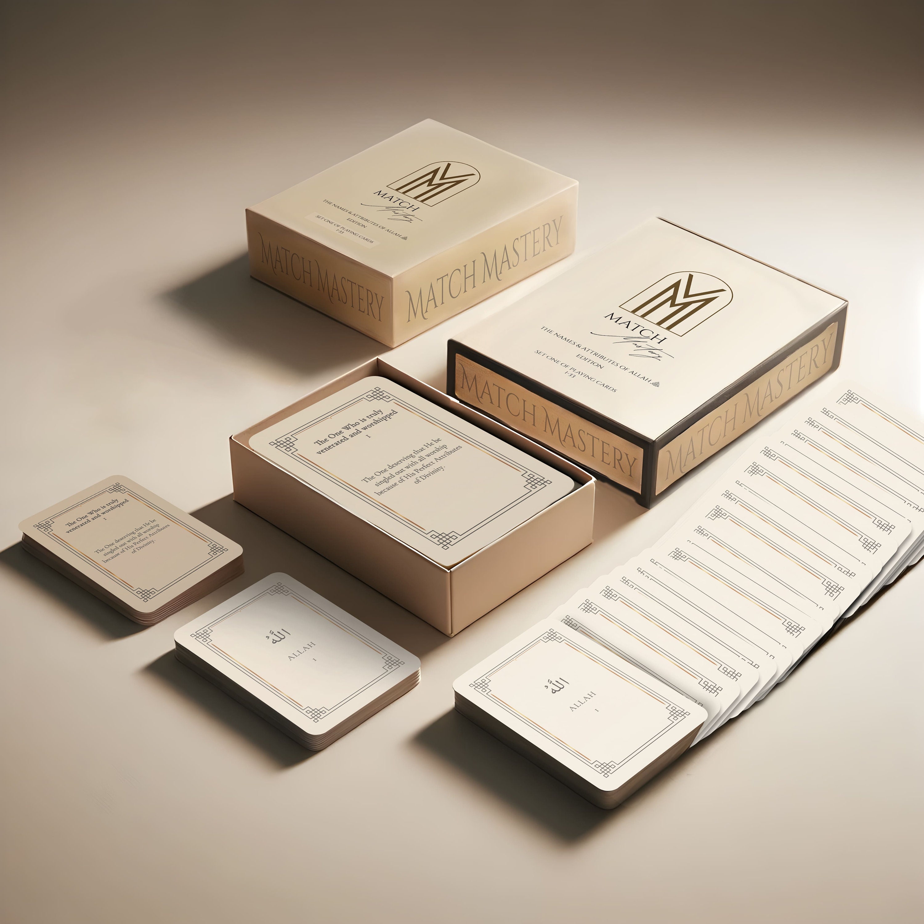 Learn 99 Names of Allah: Educational Islamic Card Game Fun Family ...