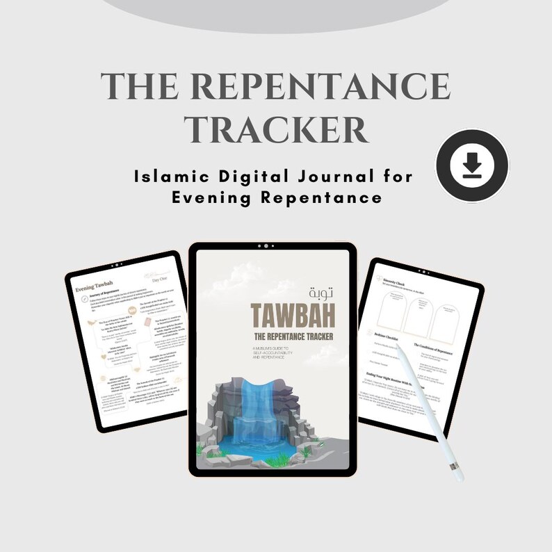 Islamic Repentance Tracker – Tawbah Guided Journal (digital PDF) - Etsy