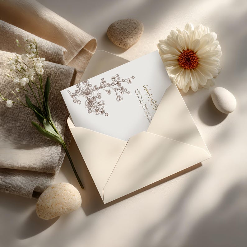 Islamic Condolence Card – Bereavement Sympathy Gift - Etsy