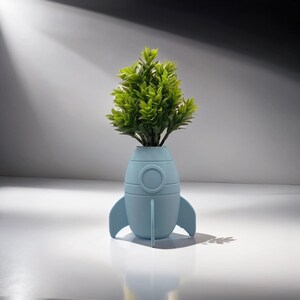 Rocket Planter Rocket Pot Cool Planter Space Planter Rocket Plant Pot ...