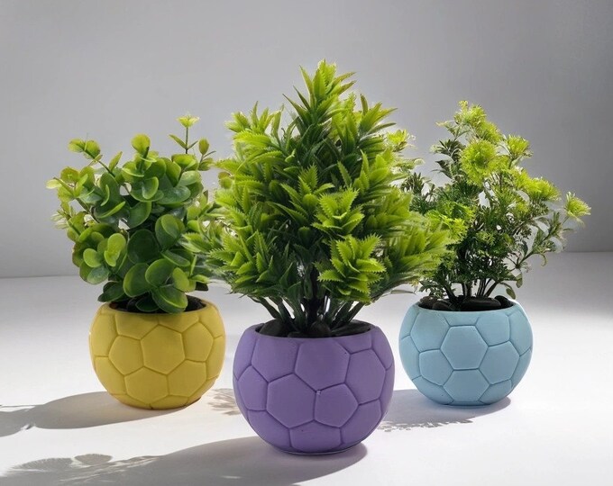Soccer Ball Planter | Soccer Ball Pot | Cartoon Soccer Ball Planter ...