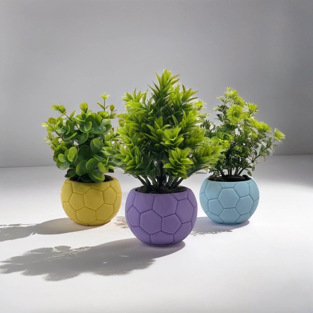 Soccer Ball Planter Soccer Ball Pot Cartoon Soccer Ball Planter Novelty ...