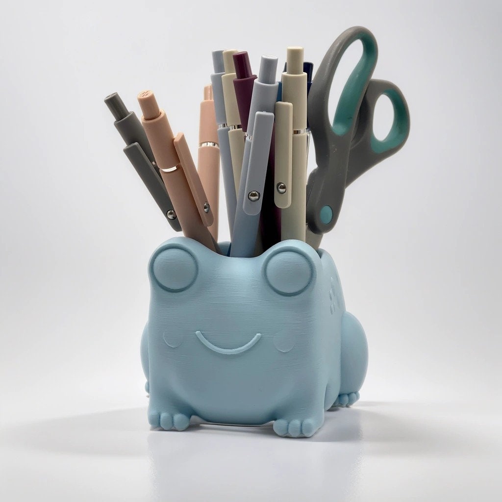 Frog Cute Desk Organizer Frog Cute Pen Holder Frog Cute Office ...