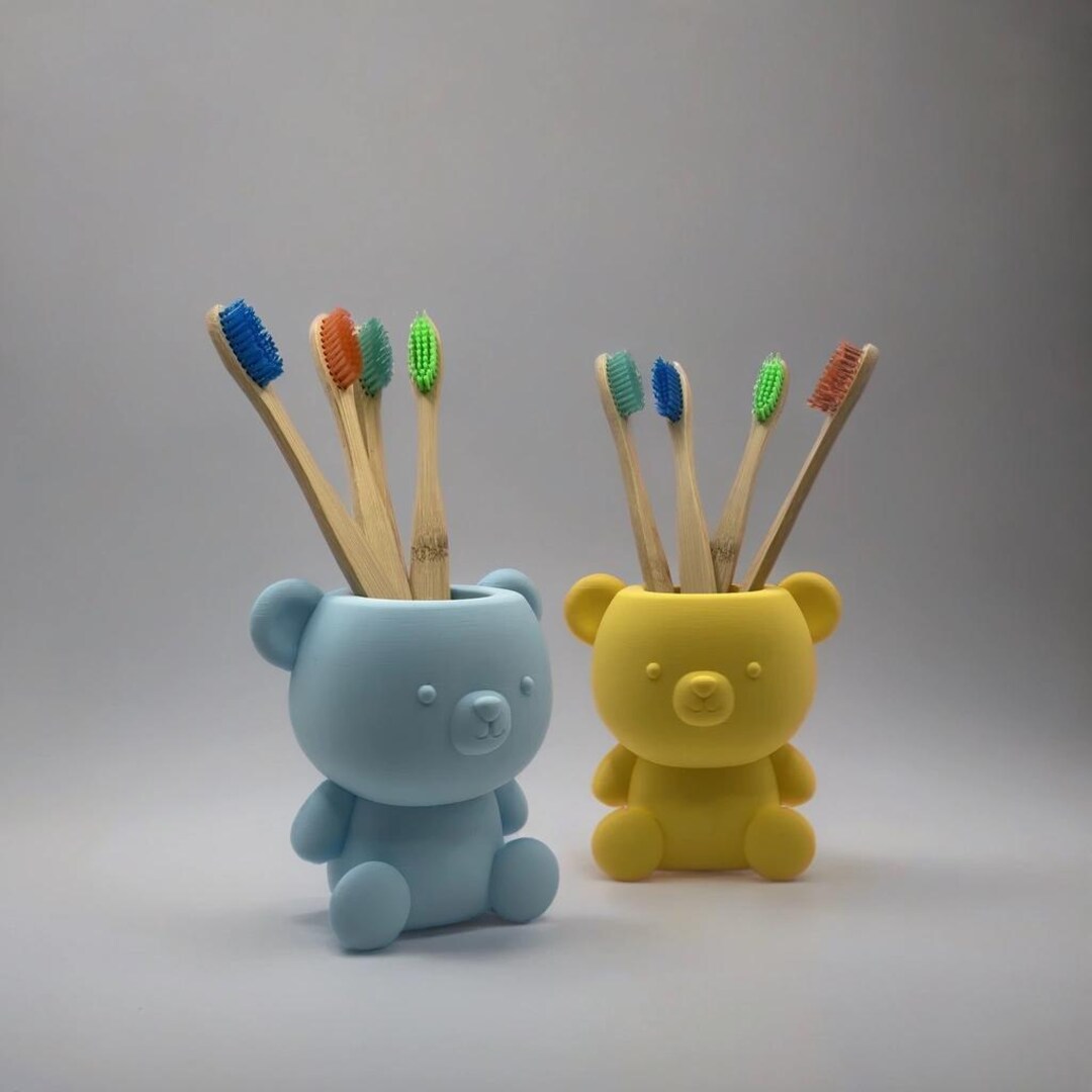 Teddy Bear Toothbrush Holder | Teddy Bear Toothbrush Organizer | Teddy ...