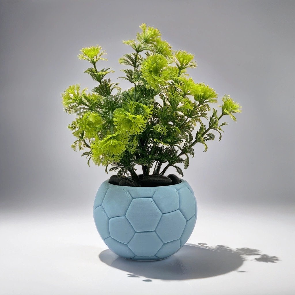 Soccer Ball Planter Soccer Ball Pot Cartoon Soccer Ball Planter Novelty ...
