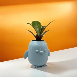 Penguin Planter Penguin Pot Animal Planter Bird Planter Penguin Plant ...