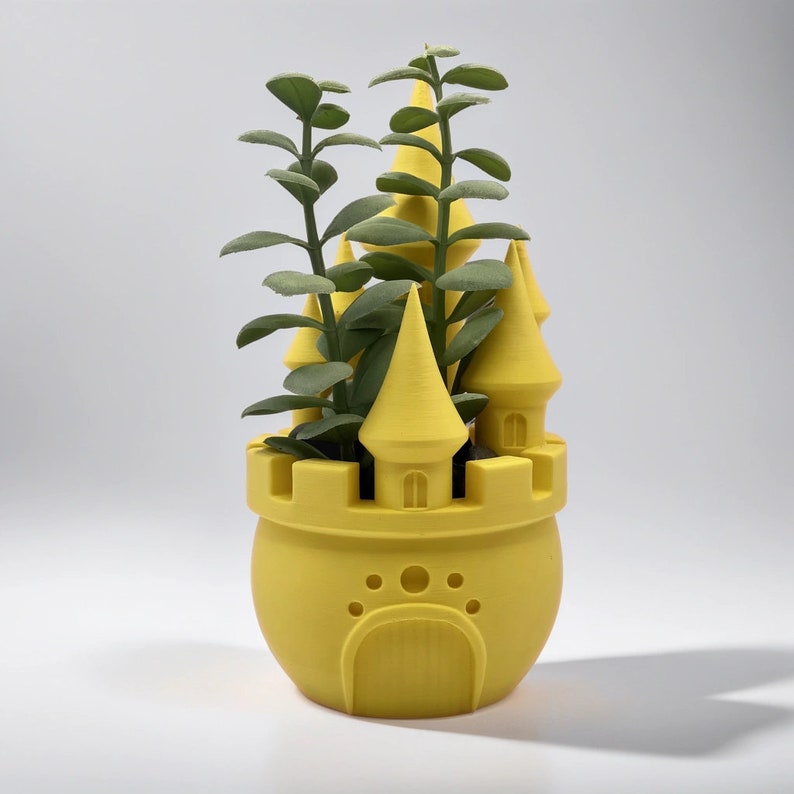 Cute Castle Planter Castle Pot Cartoon Castle Planter Novelty Castle ...