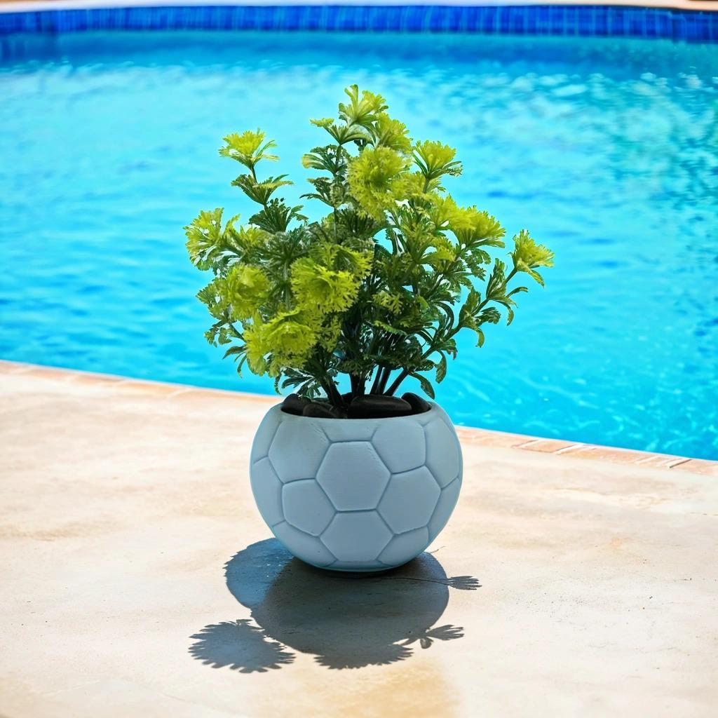 Soccer Ball Planter Soccer Ball Pot Cartoon Soccer Ball Planter Novelty ...