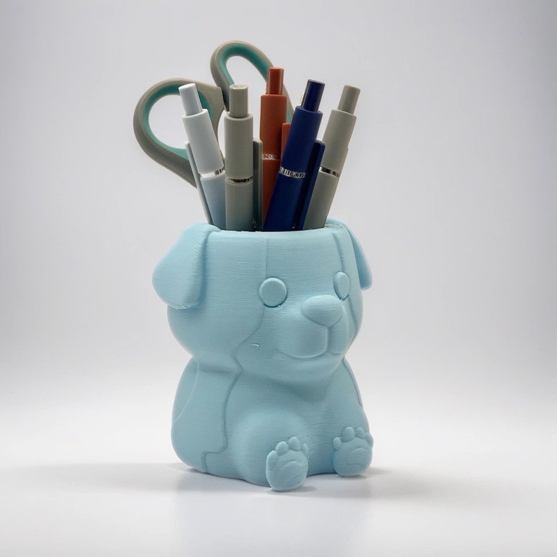 Puppy Desk Organizer Puppy Pen Holder Puppy Office Organizer Novelty ...