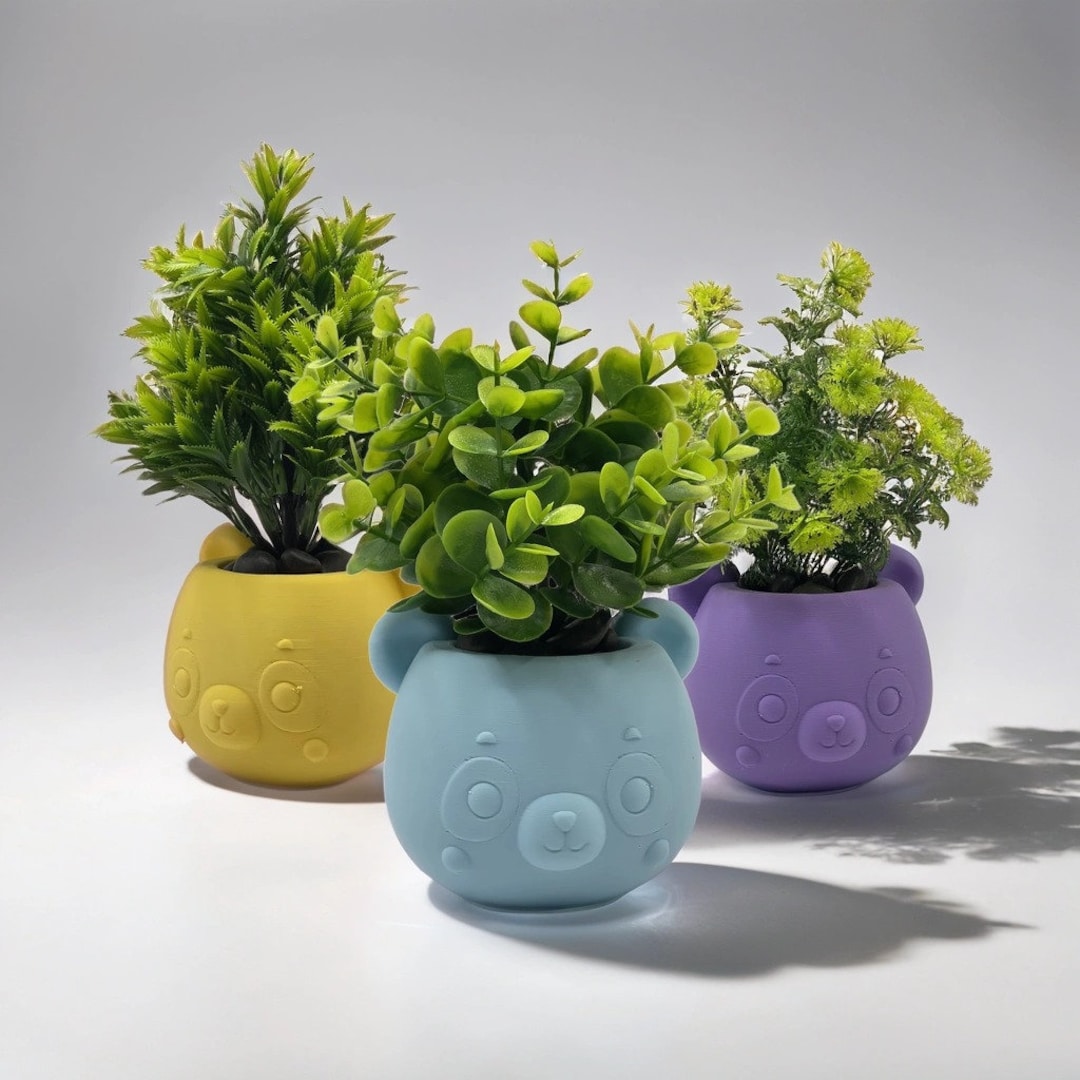 Panda Planter | Panda Pot | Cartoon Panda Planter | Novelty Cute Panda ...