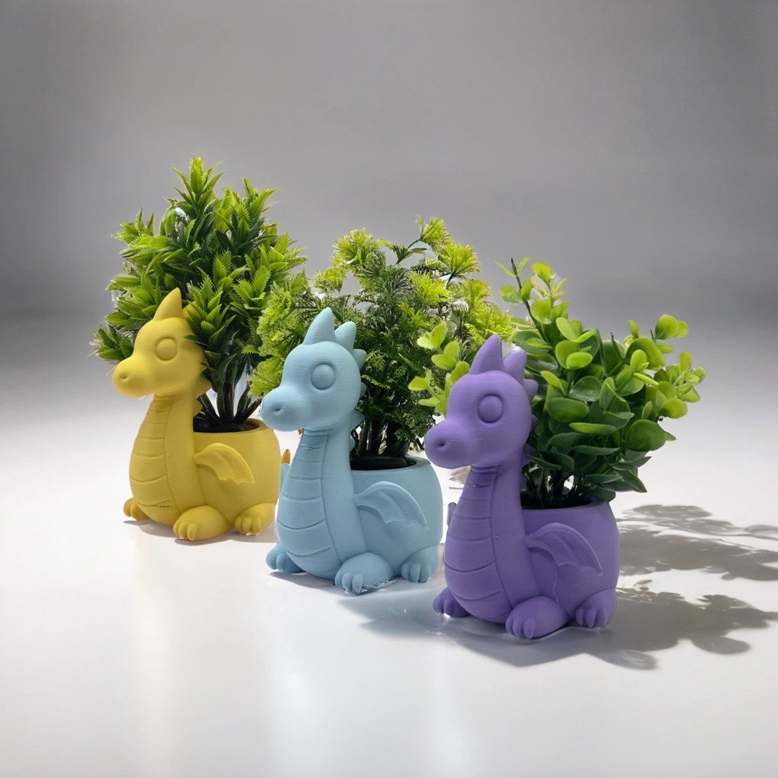 Dragon Planter Dragon Pot Kids Dragon Planter Cute Dragon Planter Cute ...
