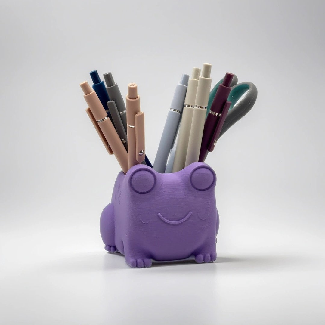 Frog Cute Desk Organiser Frog Cute Pen Holder Frog Cute Office ...