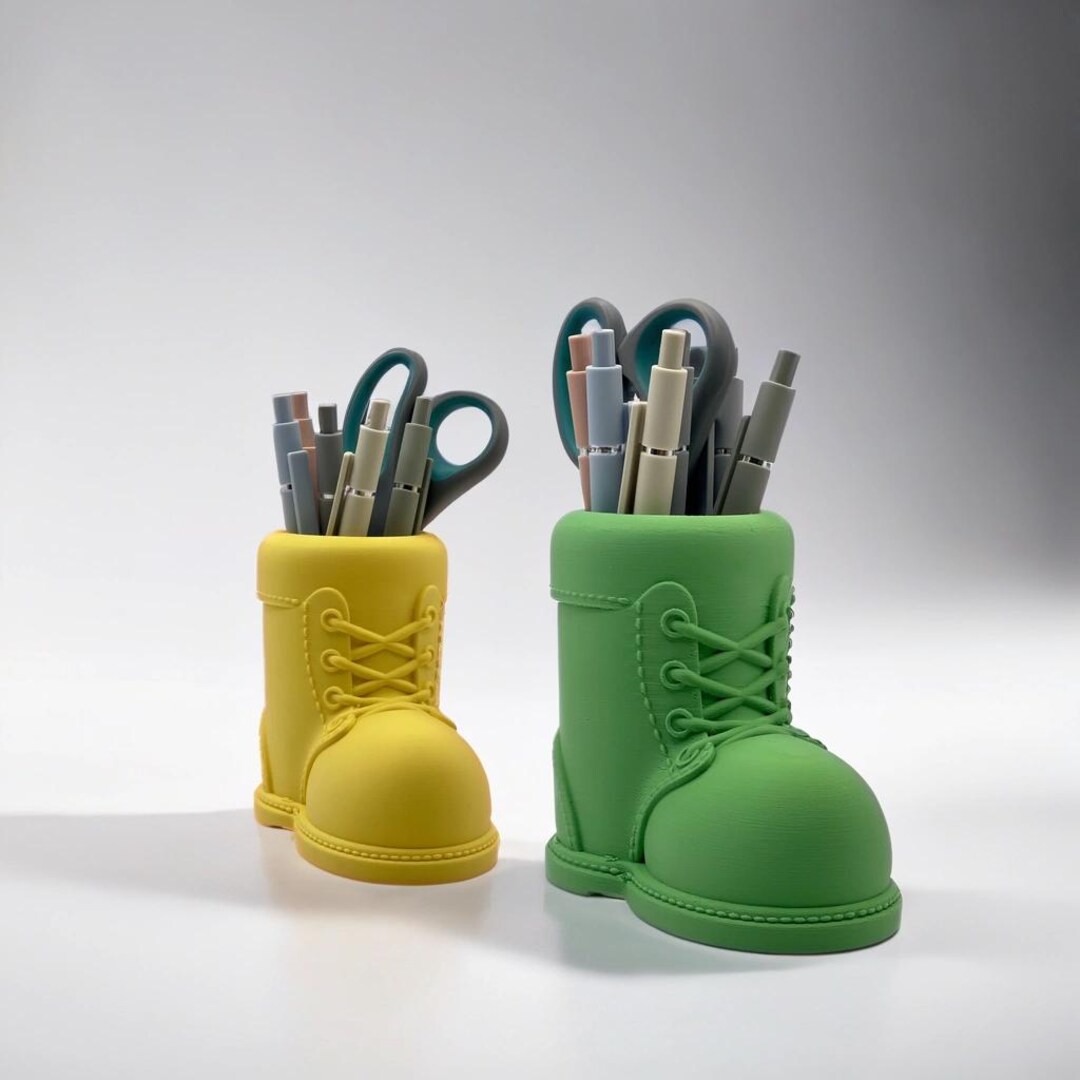 Old Boot Pen Holder | Old Boot Desk Organizer | Old Boot Office ...