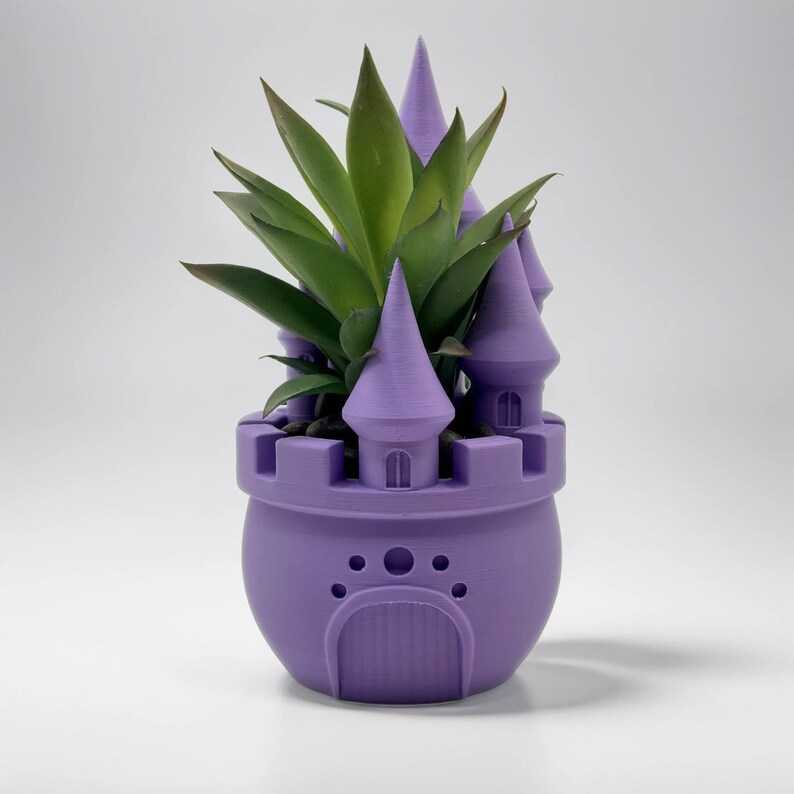 Cute Castle Planter Castle Pot Cartoon Castle Planter Novelty Castle ...