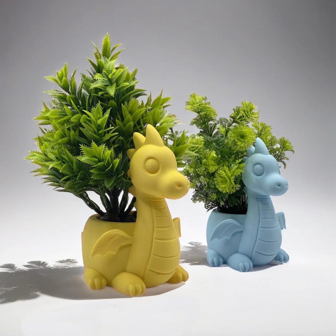 Dragon Planter | Dragon Pot | Kids Dragon Planter | Cute Dragon Planter ...