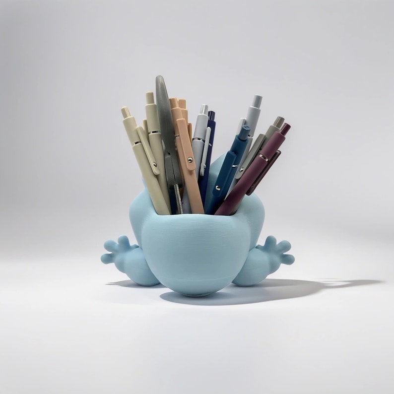 Frog Desk Organizer Frog Pen Holder Frog Office Organizer Novelty Pen ...