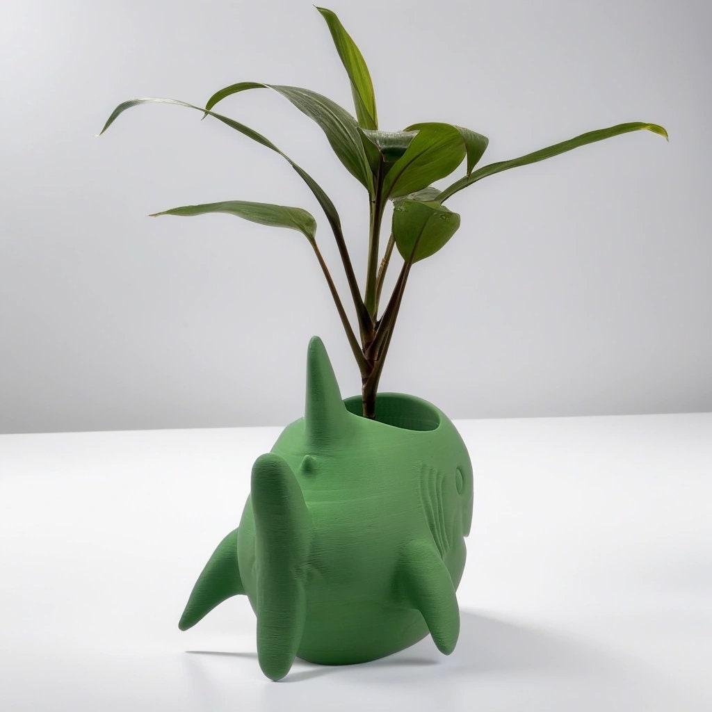 Shark Planter Shark Pot Kids Shark Planter Cute Shark Planter Cute ...
