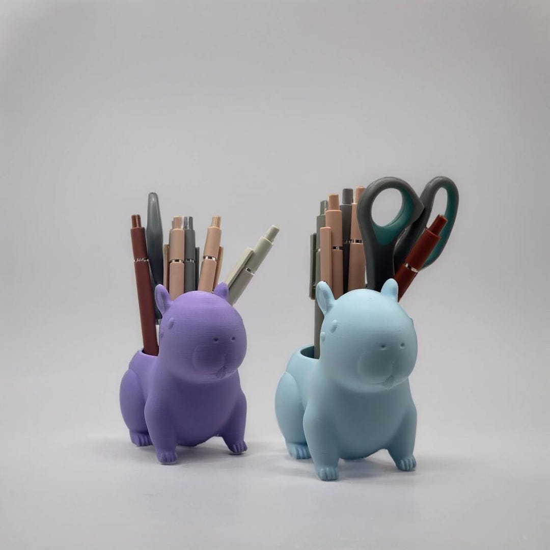Capybara Pen Holder | Capybara Desk Organizer | Capybara Office ...