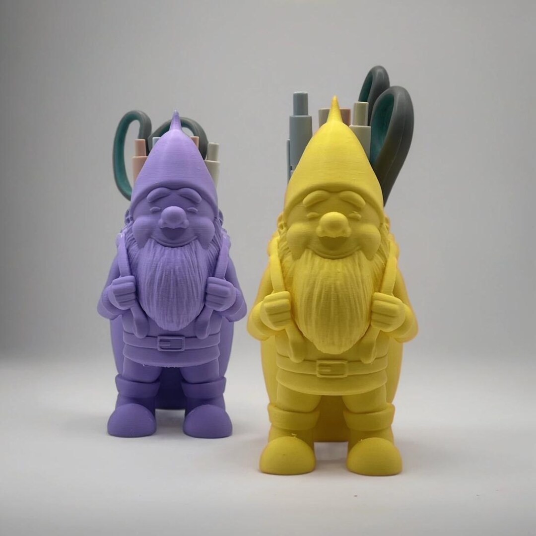 Gnome Pen Holder | Gnome Desk Organizer | Gnome Office Organizer ...