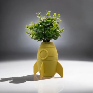 Rocket Planter Rocket Pot Cool Planter Space Planter Rocket Plant Pot ...