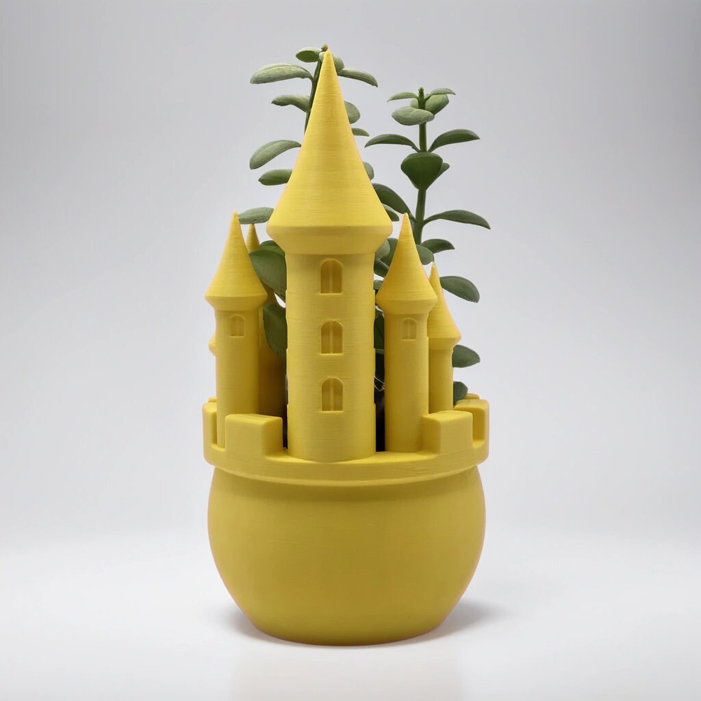 Cute Castle Planter Castle Pot Cartoon Castle Planter Novelty Castle ...