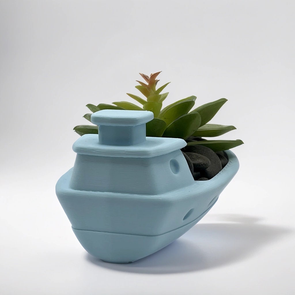 Boat Planter Boat Pot Kids Boat Planter Cute Boat Planter Ship Planter ...
