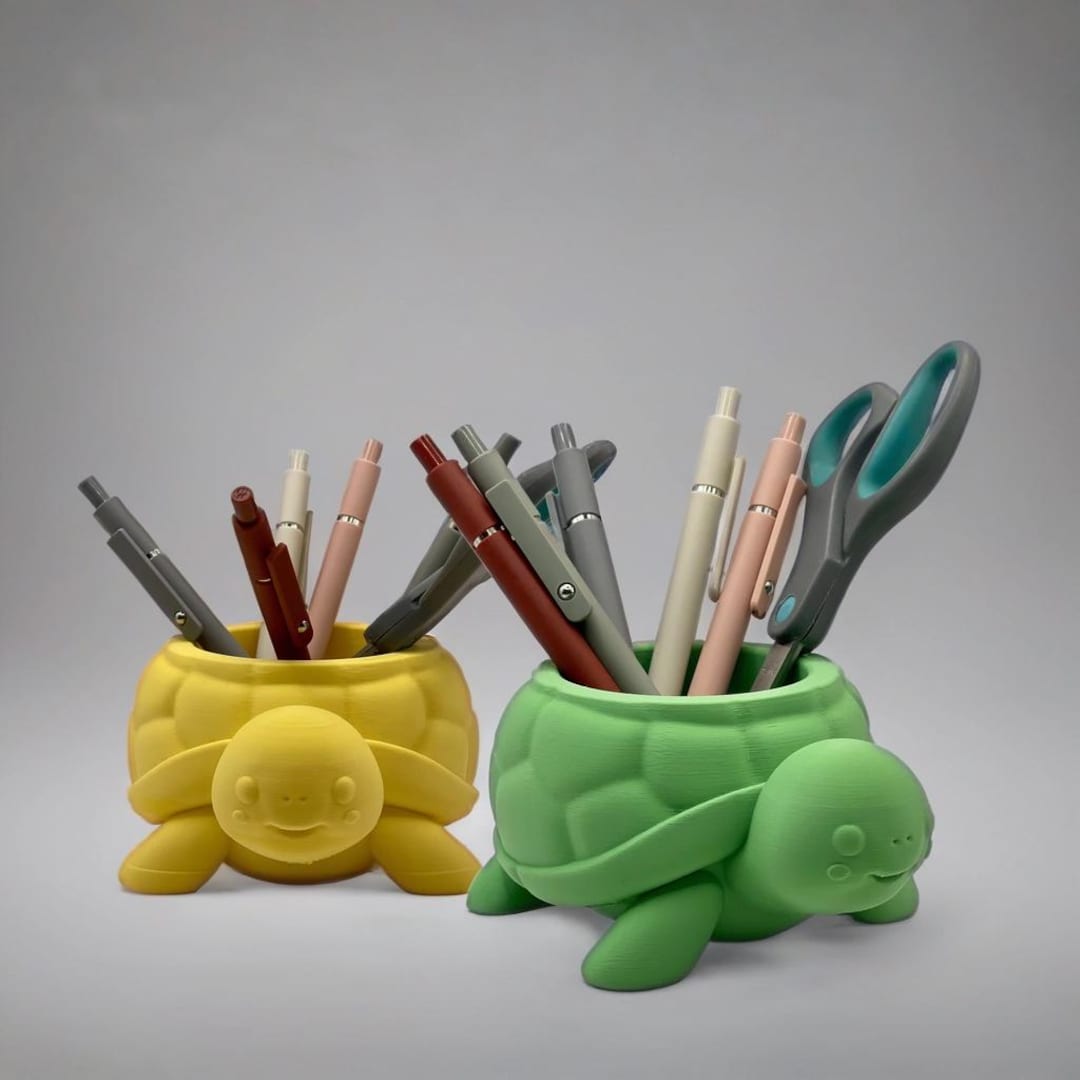 Sea Turtle Desk Organizer | Sea Turtle Pen Holder | Sea Turtle Office ...