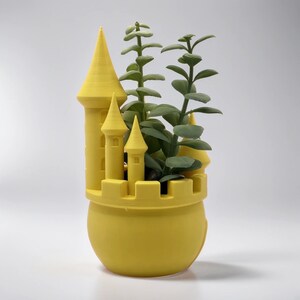 Cute Castle Planter | Castle Pot | Cartoon Castle Planter | Novelty ...