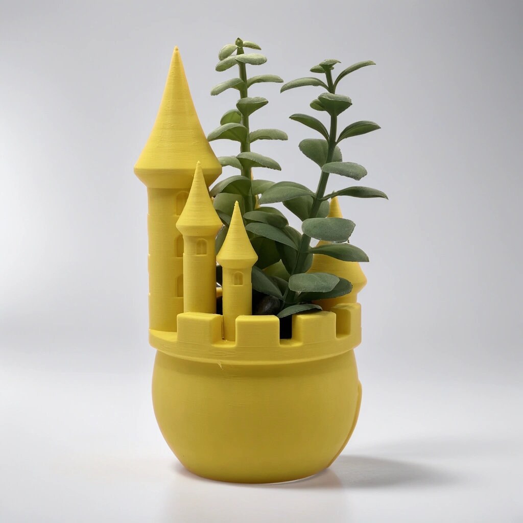Cute Castle Planter Castle Pot Cartoon Castle Planter Novelty Castle ...