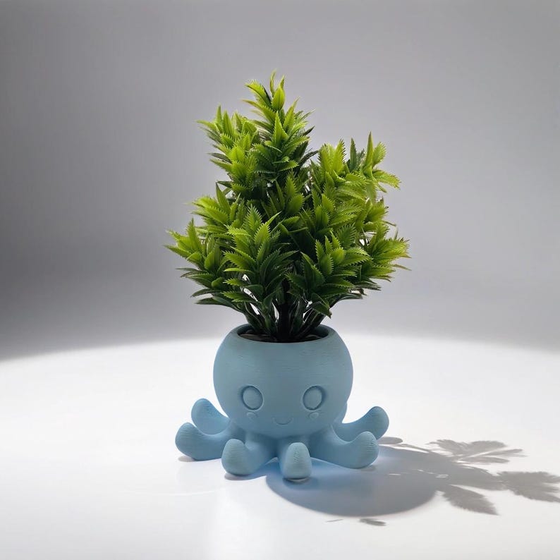 Octopus Planter Octopus Pot Kids Octopus Planter Cute Octopus Planter ...