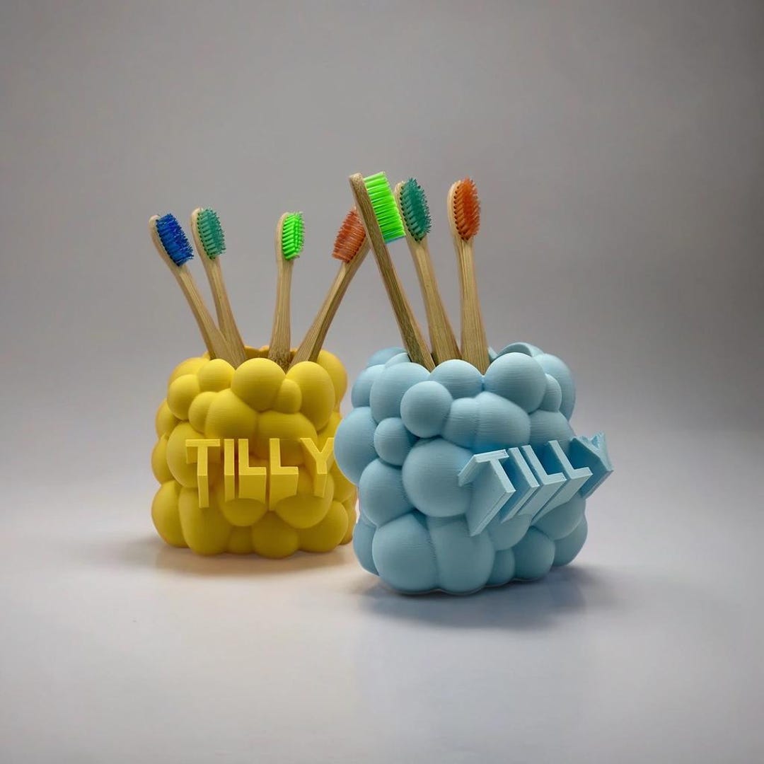 Custom Bubbles Toothbrush Holder | Custom Bubbles Toothbrush Organizer ...