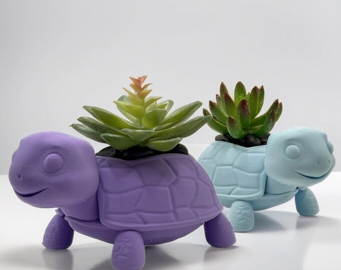 Turtle Planter | Turtle Pot | Cartoon Turtle Planter | Novelty Turtle ...