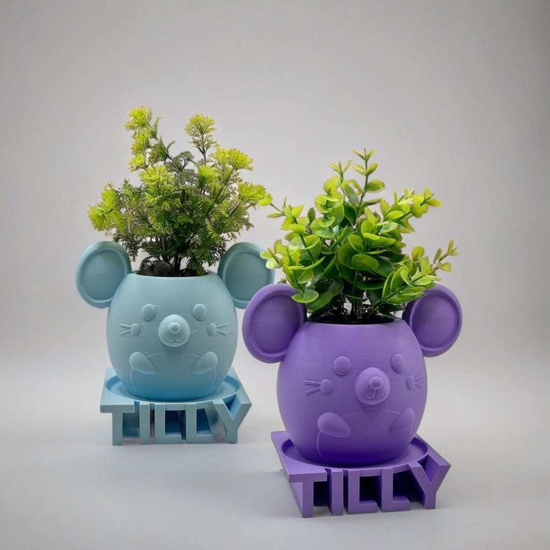 Custom Mouse Planter | Custom Mouse Pot | Personalized Mouse Planter ...
