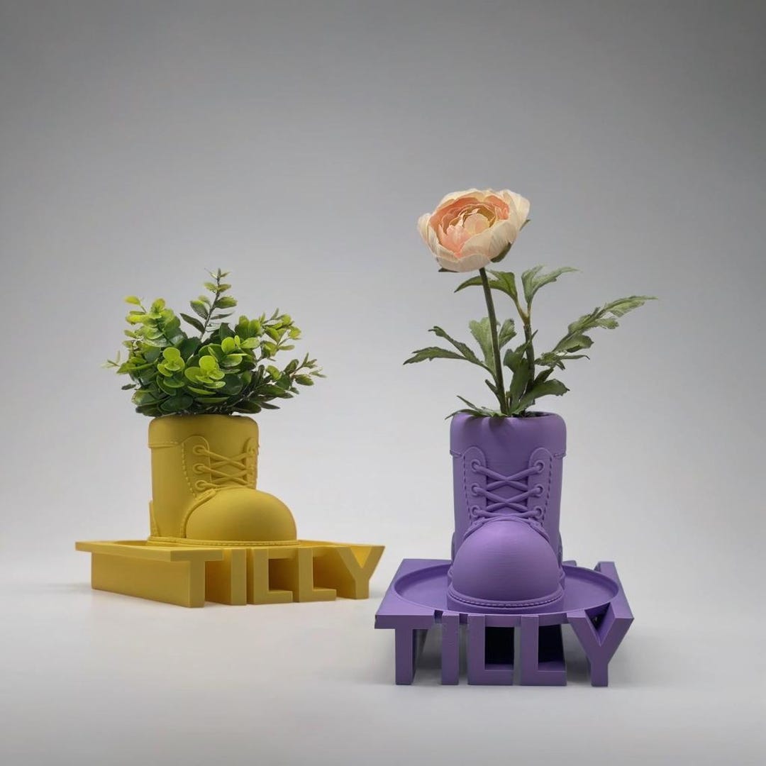 Custom Boot Planter | Custom Boot Pot | Quirky Old Boot Planter ...