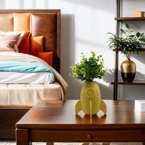 Rocket Planter Rocket Pot Cool Planter Space Planter Rocket Plant Pot ...