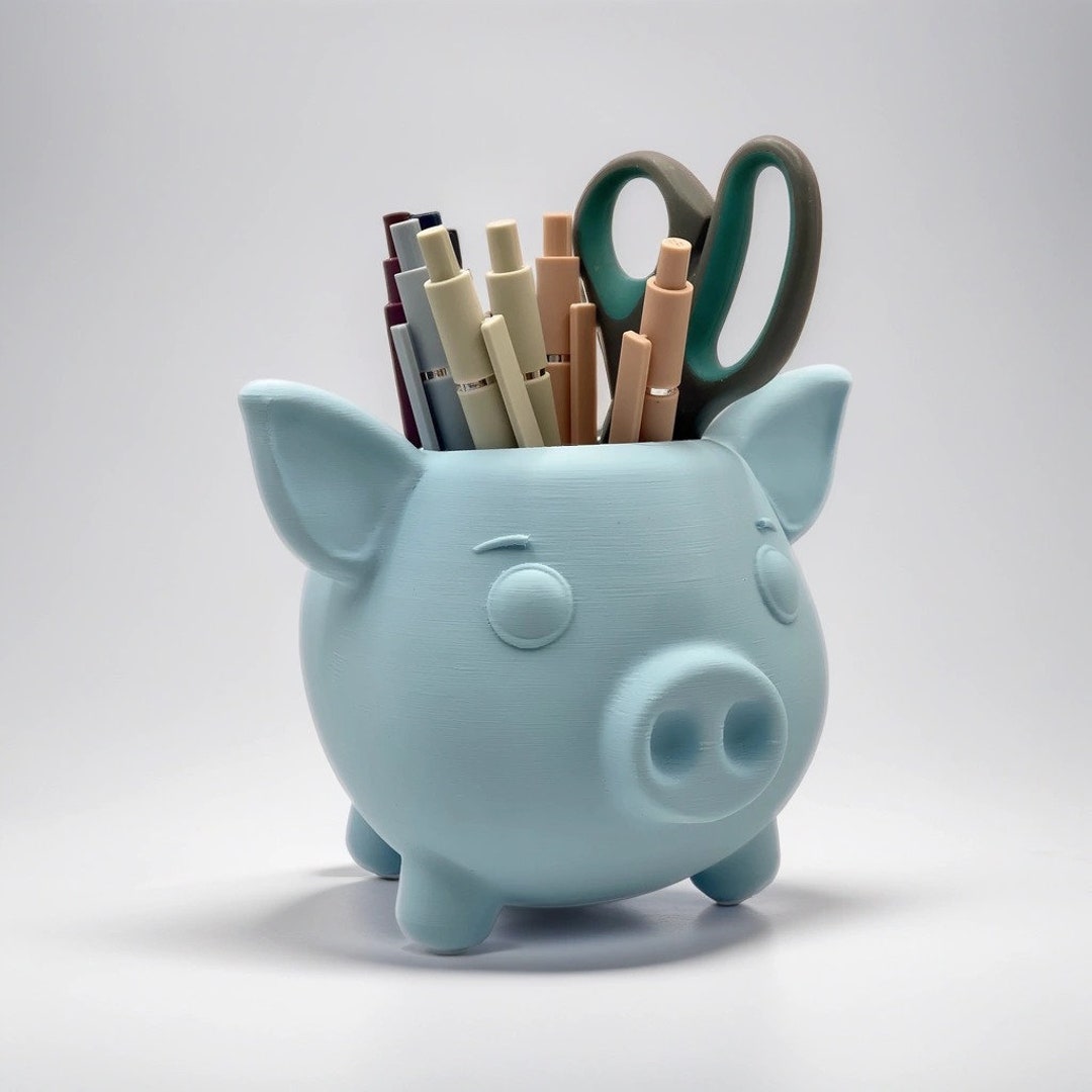 Piggy Desk Organizer | Piggy Holder | Piggy Office Organizer | Novelty ...