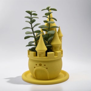 Cute Castle Planter | Castle Pot | Cartoon Castle Planter | Novelty ...