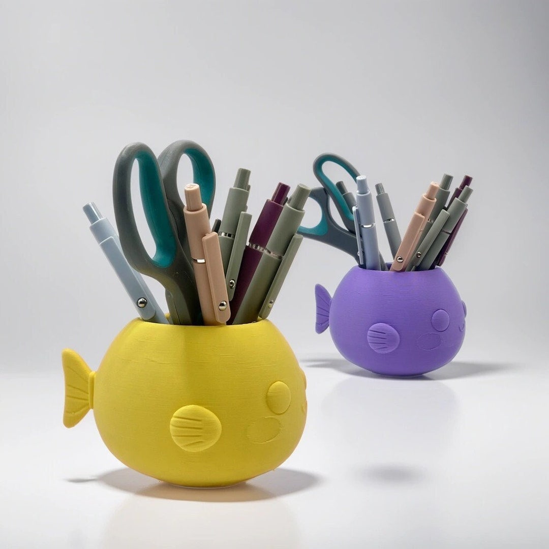Fish Desk Organizer | Fish Pen Holder | Fish Office Organizer | Novelty ...