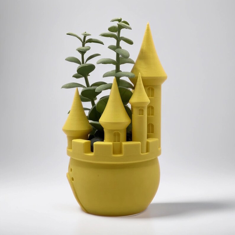Cute Castle Planter Castle Pot Cartoon Castle Planter Novelty Castle ...