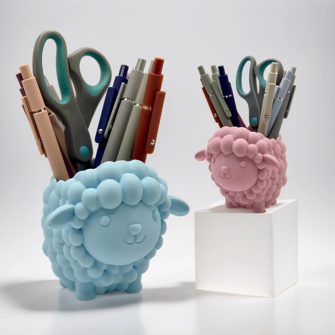 Sheep Desk Organizer | Sheep Pen Holder | Sheep Office Organizer | 3D ...