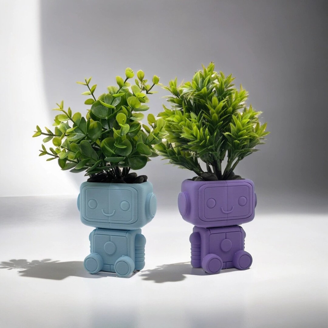 Robot Planter | Robot Pot | Cartoon Robot Planter | Novelty Robot ...