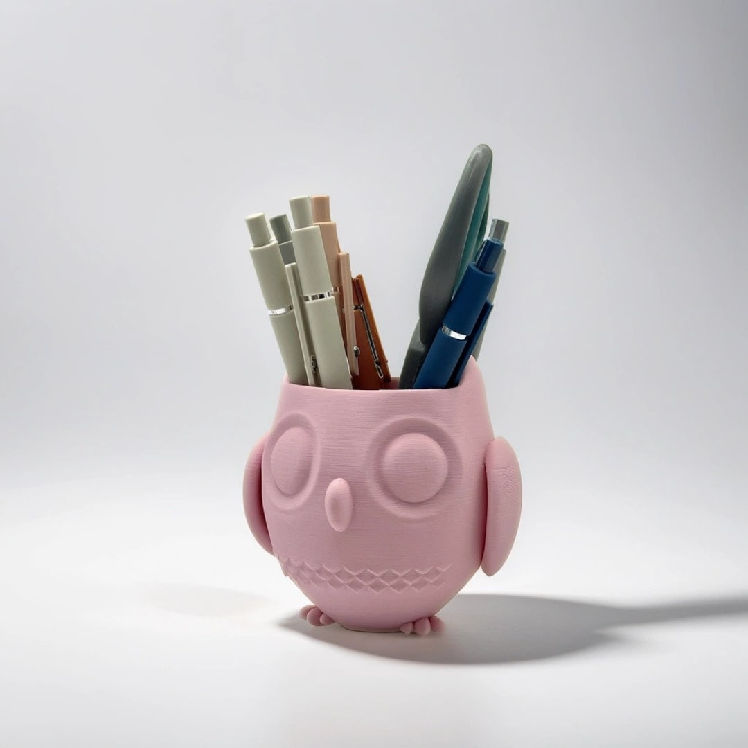 Owl Desk Organizer | Owl Pen Holder | Owl Office Organizer | Novelty ...