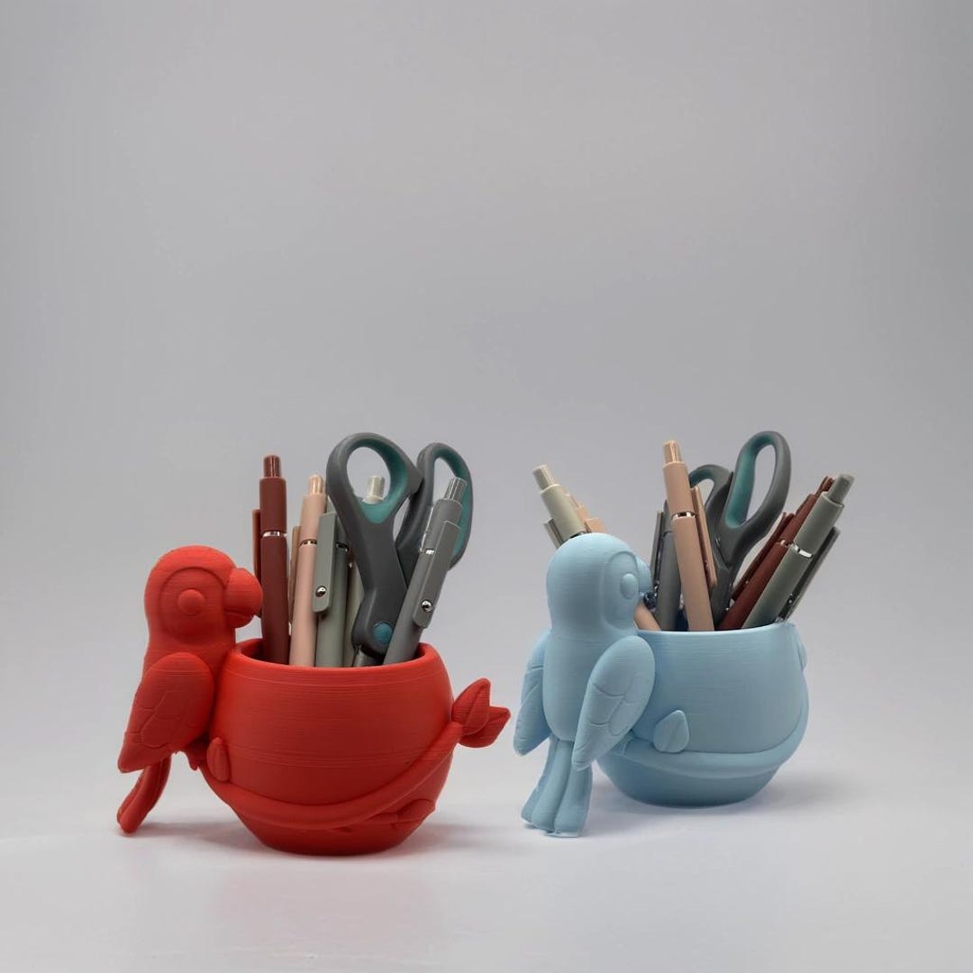 Parrot Bird Pen Holder | Parrot Bird Desk Organiser | Parrot Bird ...