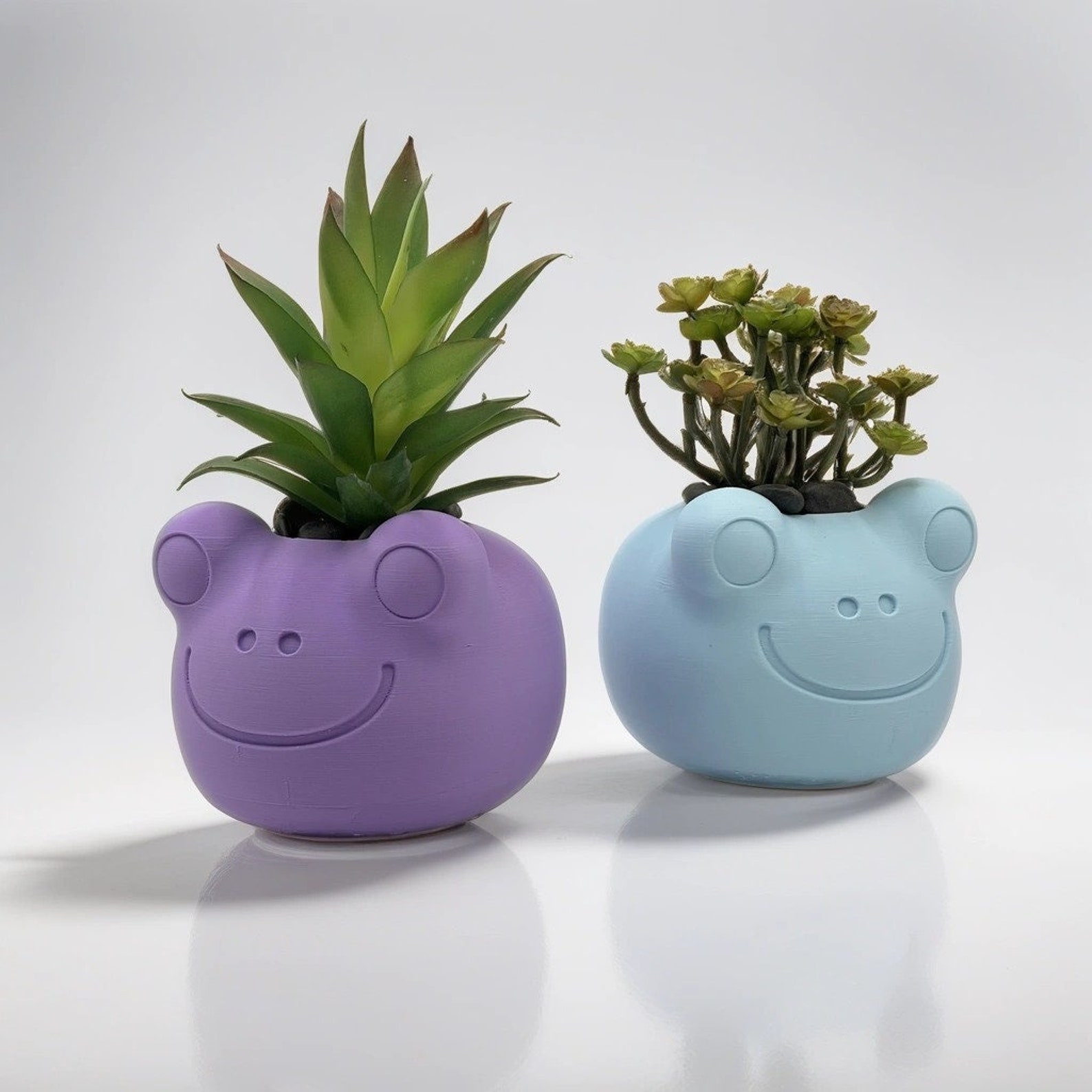 Frog Head Planter Frog Head Pot Cartoon Frog Head Planter Novelty Cute ...