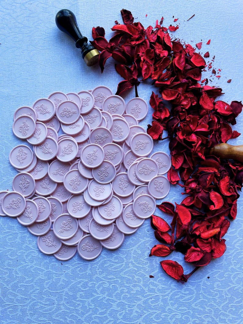 Custom Monogram Wax Seal Stickers: Self-adhesive, Personalized Design ...