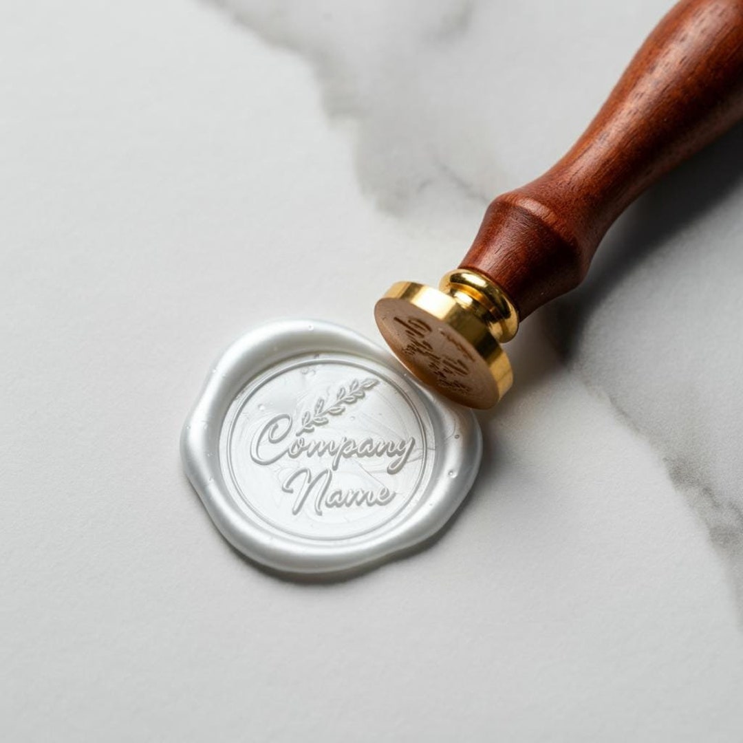 Custom Logo Wax Seal Sticker, 40 Colors Wax Seals With Self-adhesive ...