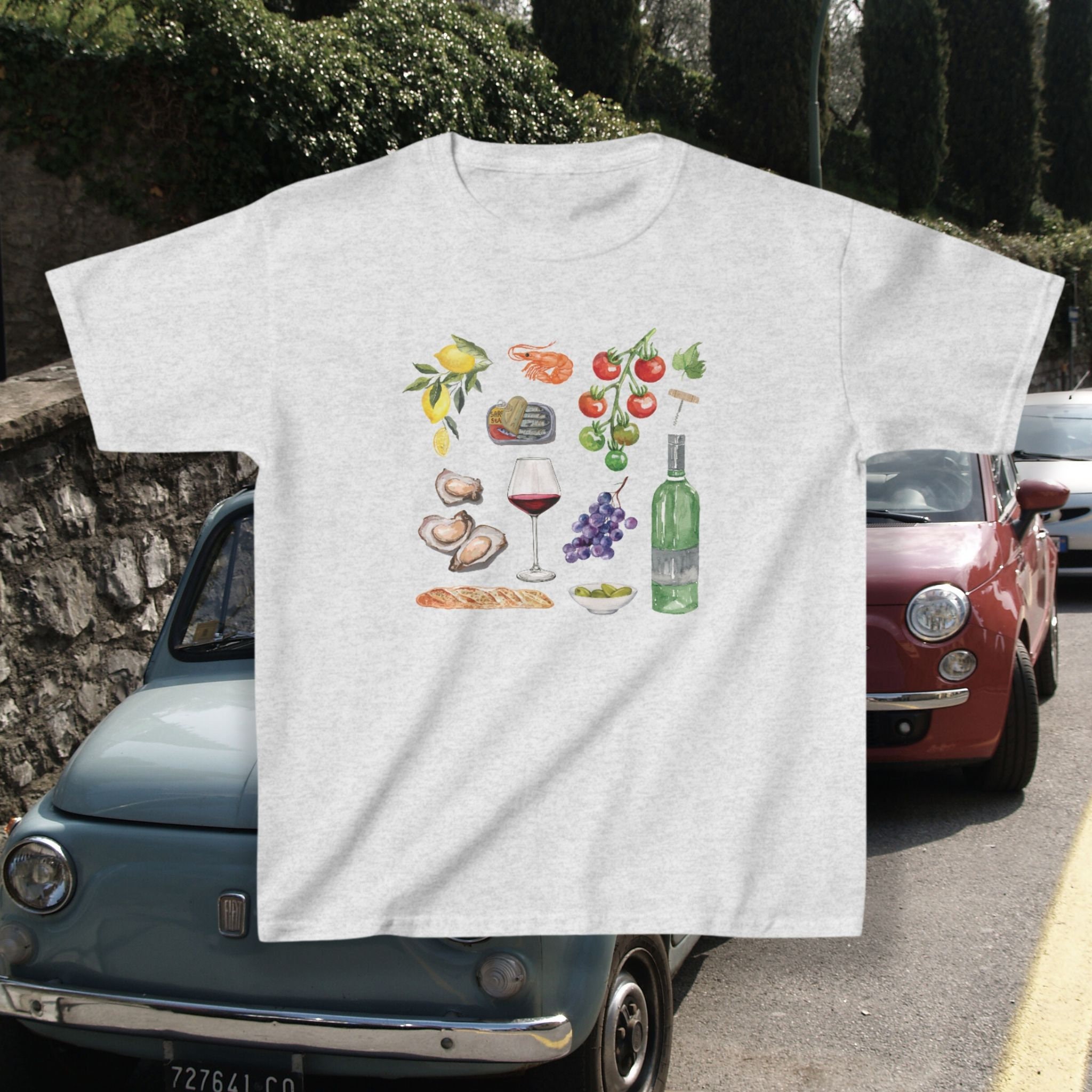Italy Baby Tee Painted Collage Y2k Baby Tee Italian Summer Tomato Girl ...