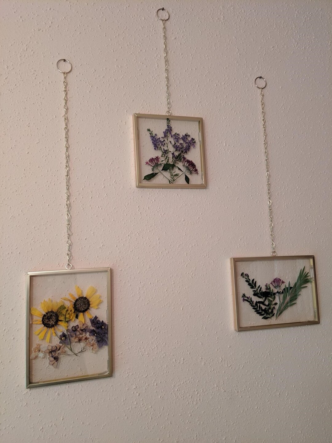 Set of 3 Modern Wall Mount Picture Frame Rectangle Square Wall Decor ...