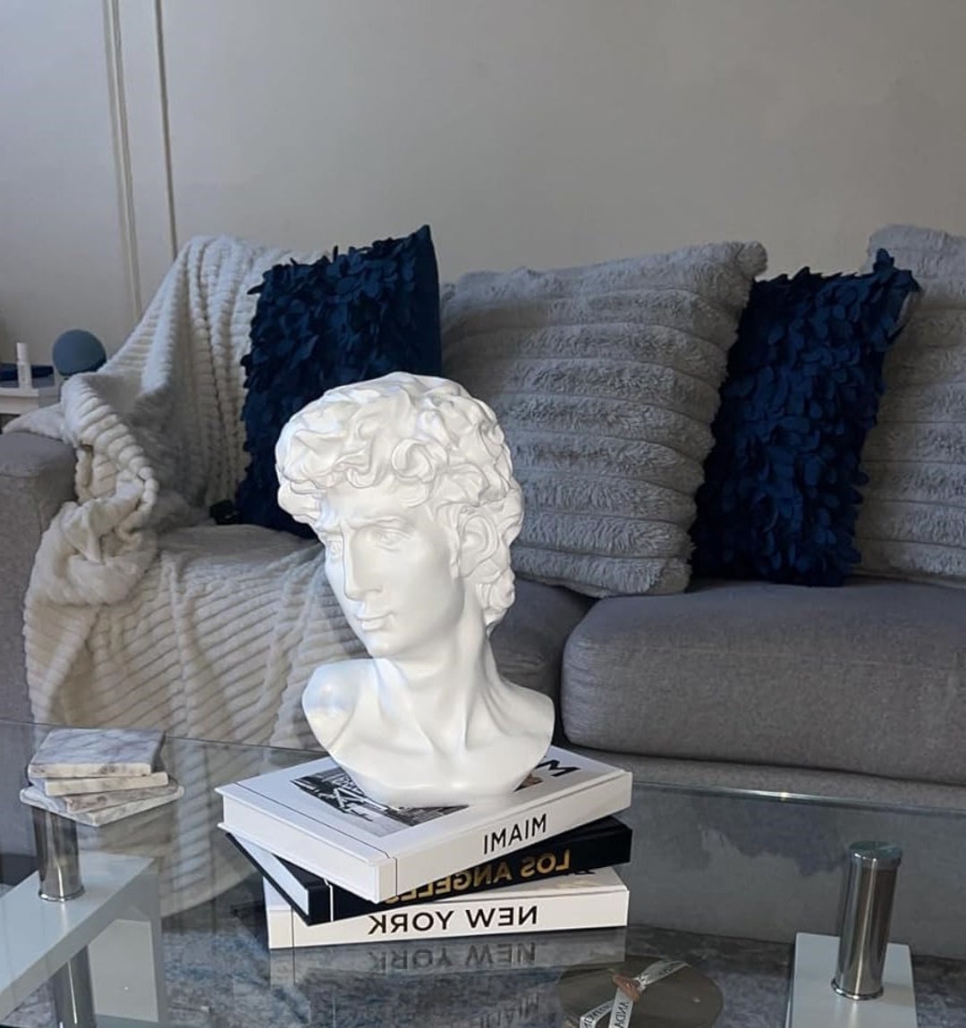 Roman Bust Greek Mythology Sculpture Home Decor Accent Table ...