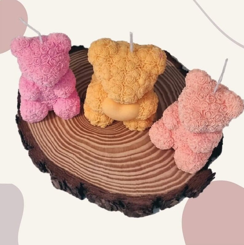 Lovely Hand Made Bears Candle - Etsy